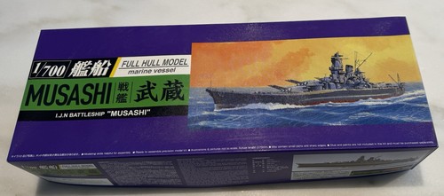 1/700 IJN Battleship MUSASHI Wood Craft Model Kit AOSHIMA | eBay