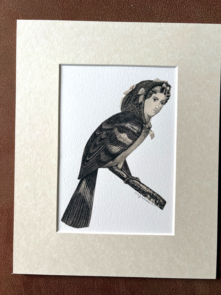 Patti Gibbons Collage Exquisite Corpse Surreal Anthropomorphic Bird ...