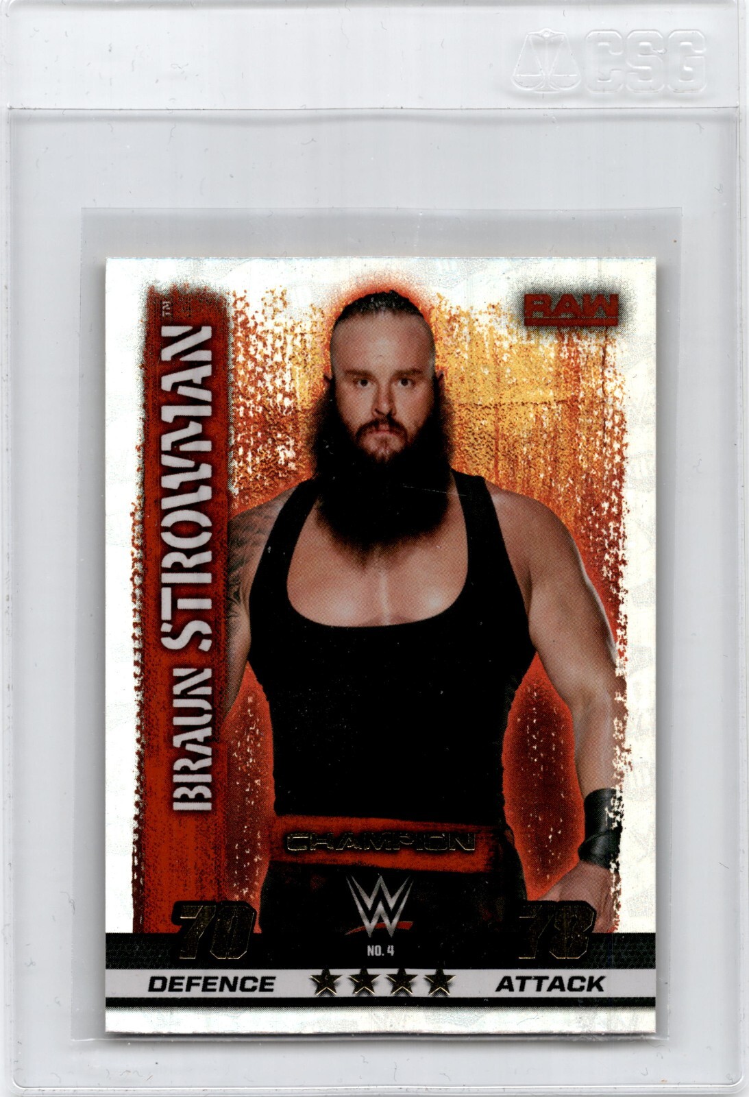 2017 Topps WWE Slam Attax 10th Edition Gold Champion Braun Strowman | eBay