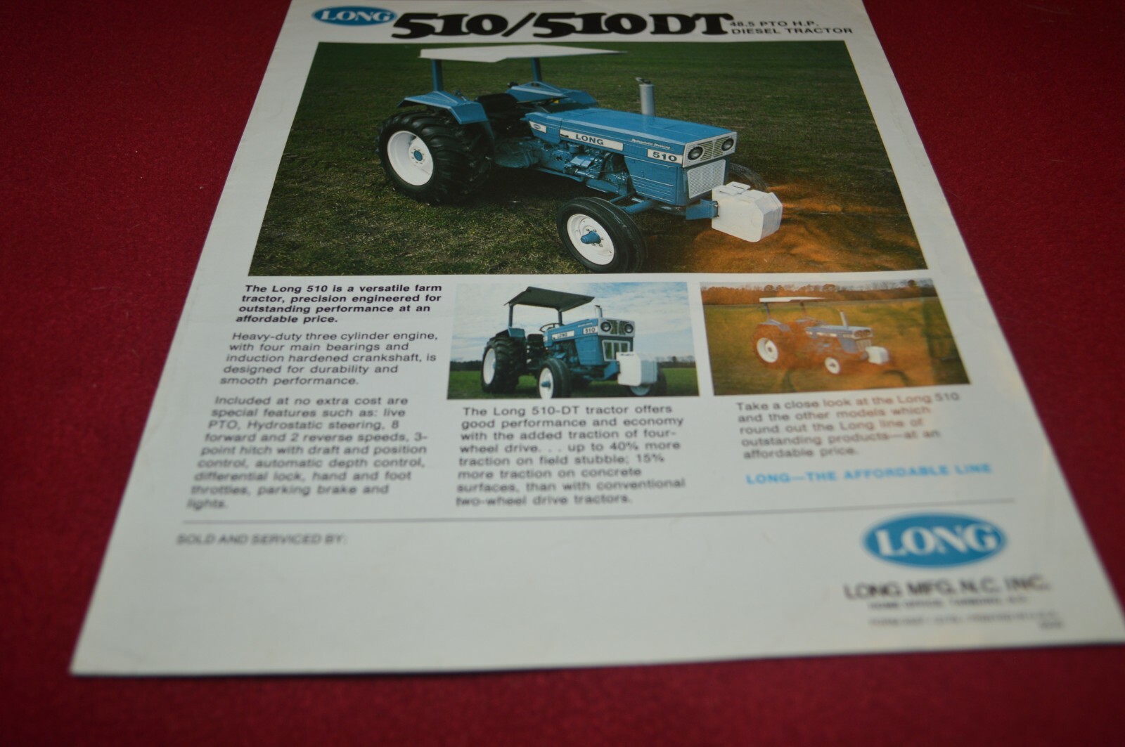 Long 510 510-DT Tractor Dealers Brochure AMIL15 ver2 | eBay