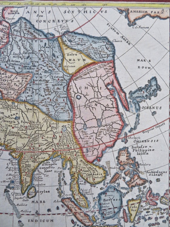 Asia Ancient World Persian Empire China Arabia Japan Korea 1694 Wolf ...
