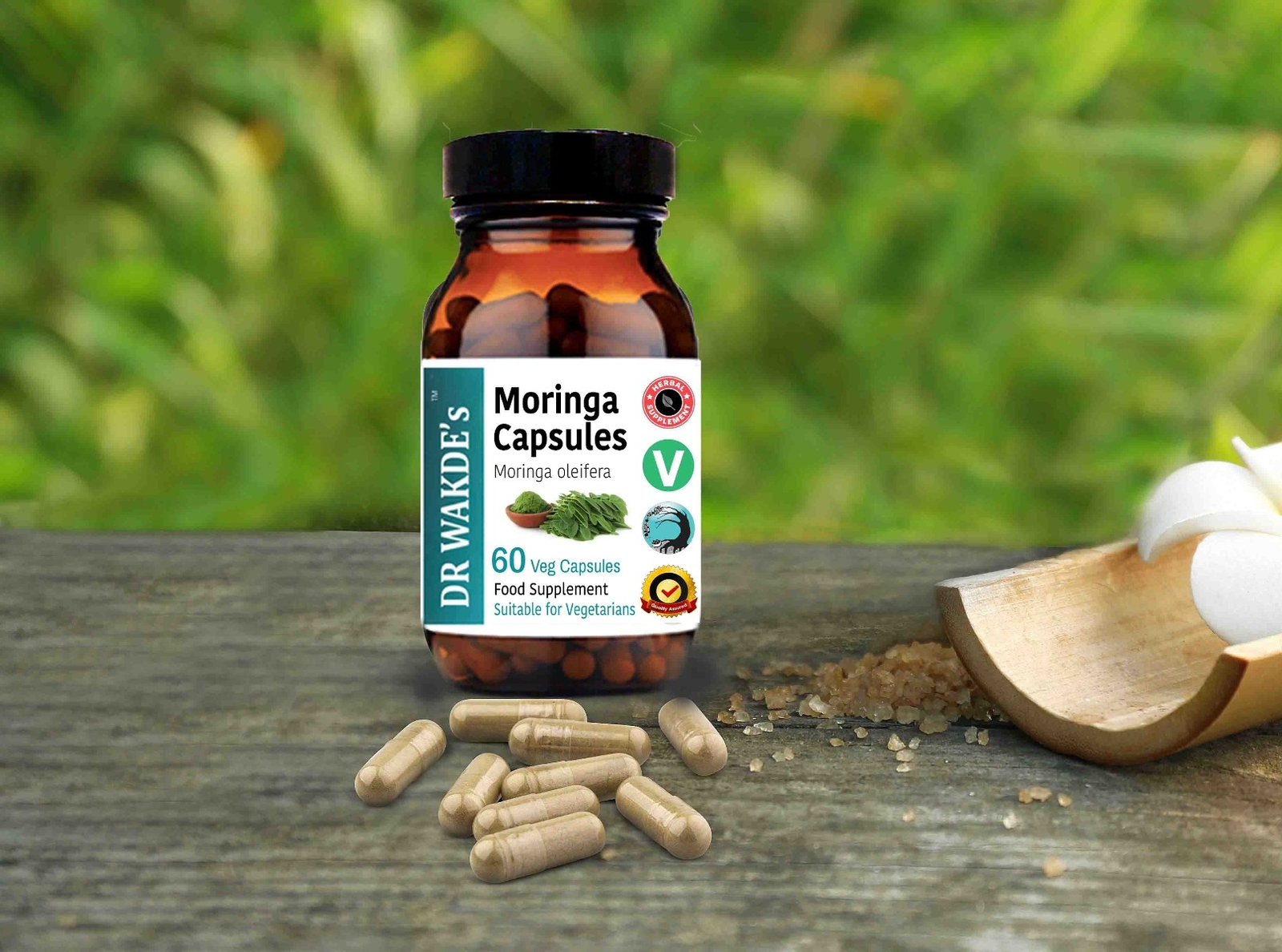 DR WAKDE'S Moringa Capsules (Moringa oleifera) | 60 Veg Caps ...