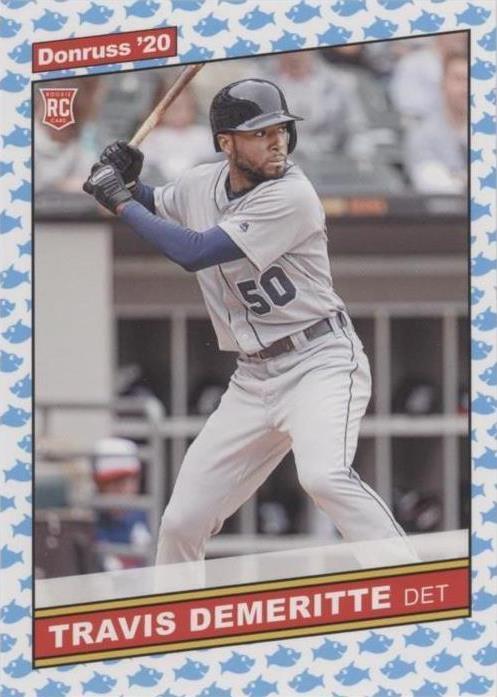 2020 Panini Donruss - Retro 1986 Travis Demeritte #250 Baby Shark Base ...