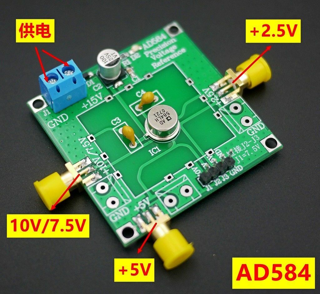 AD584 4-Channel 2.5v/7.5v/5v/10v High Precision Voltage Reference ...