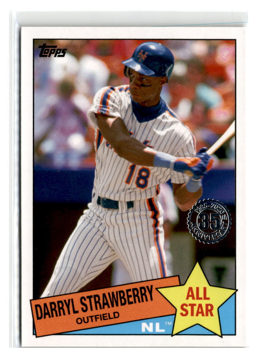 2020 Topps #85AS-30 Darryl Strawberry 1985 Topps 35th Anniversary All ...