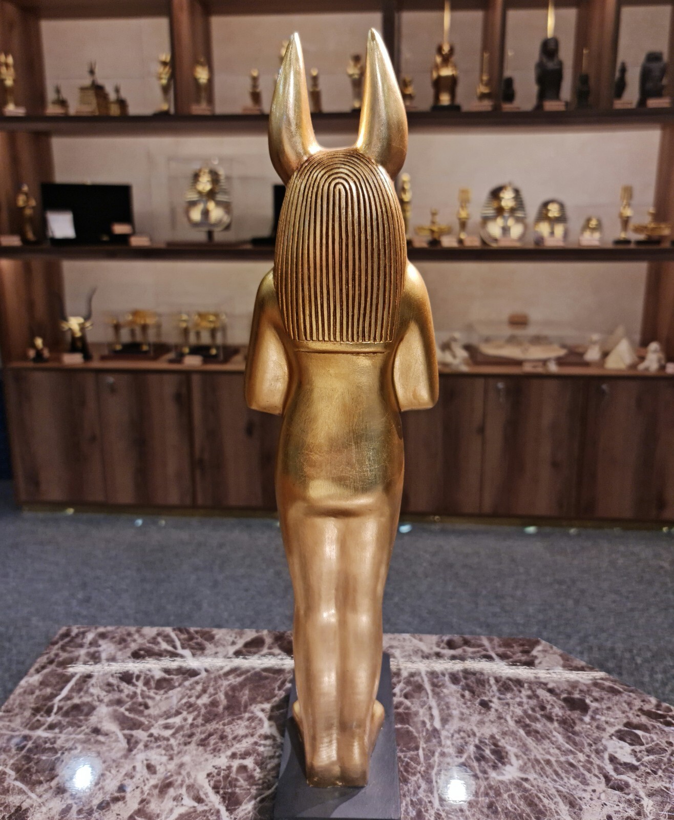 Egyptian God Anubis Ancient Egyptian Statue, Certified Museum ...
