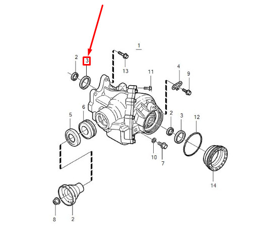 Genuine Volvo Transfer Case Input Shaft Seal 30735126 for sale online ...