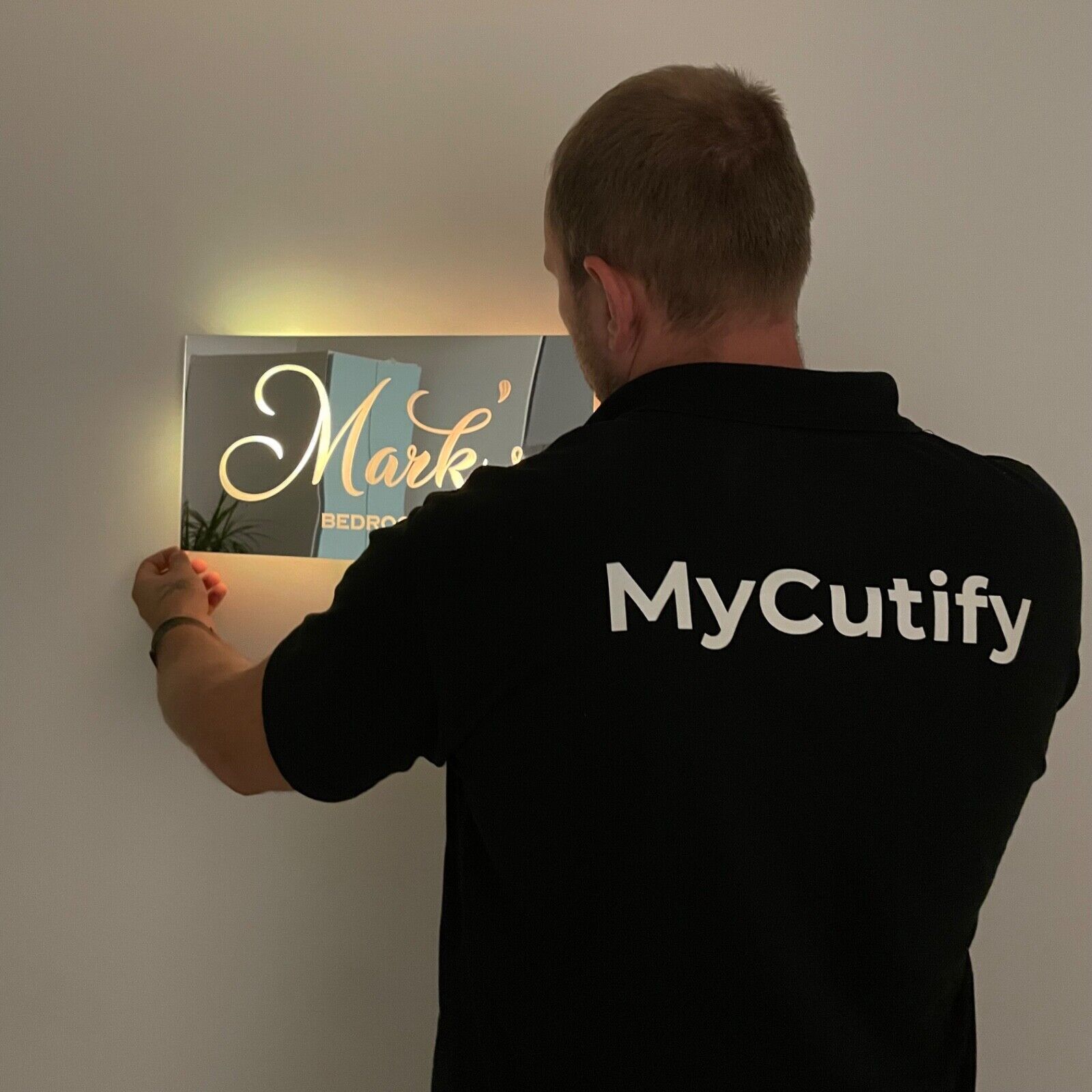 Personalised Name Mirror - Light Up Mirror Kids Baby Room Bedroom | eBay