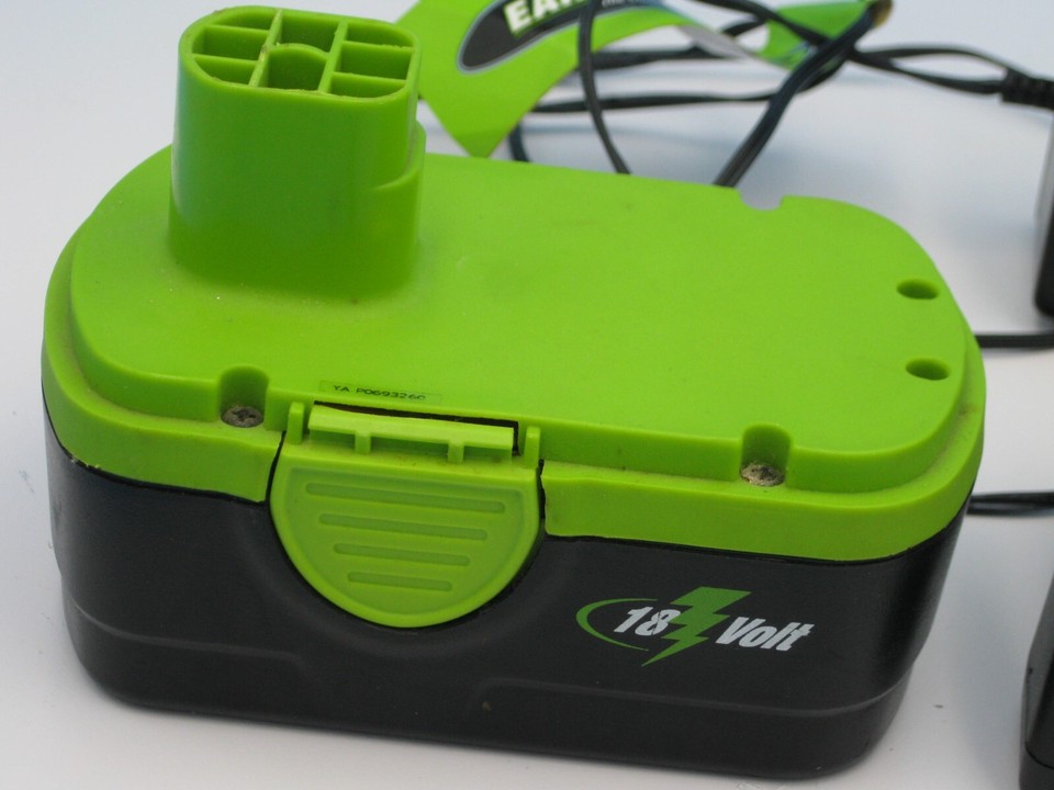 Earthwise BP91001 18-Volt Battery NiCad Plus Original Charger Great ...