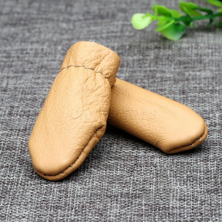 25Pair Thumb Index Finger Leather Needle Sewing Craft Guard Protector ...