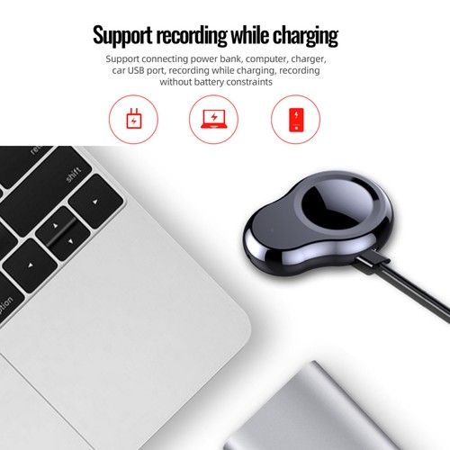 Mini Camera Recorder 1080P Voice Activated Auto Loop Recording Wearable ...