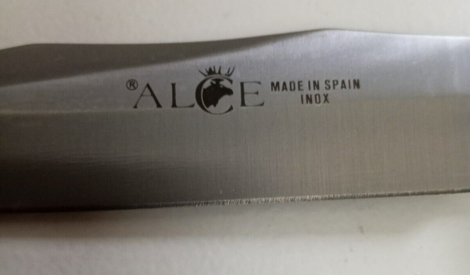 Vintage ALCE Spain INOX Cuchillo Deportivo Knife w/Sheath | eBay