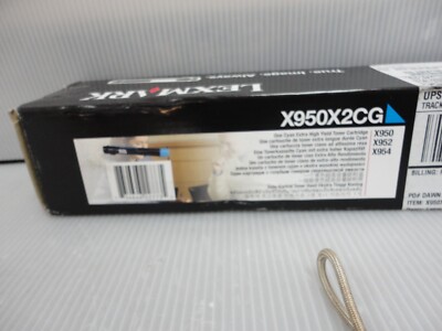 LEXMARK X950X2CG CYAN TONER. ORIGINAL, SEALED. X950/X952/X954 | eBay