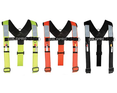 BUILDPRO SHOULDER BRACE ADJUSTABLE PADDED FLURO ORANGE/YELLOW/BLACK ...