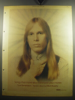 1975 Elliott Murphy Lost Generation Album Ad - Songs that move your ...