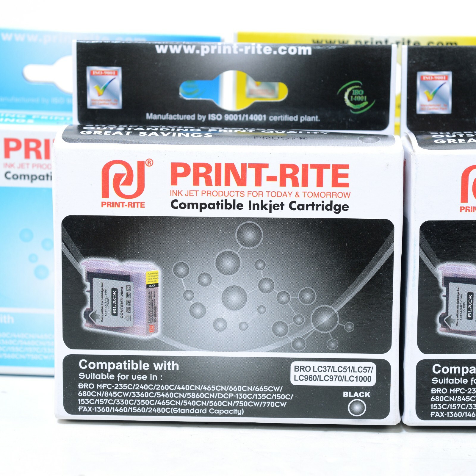 5x Print-Rite Ink Cartridges CMYK for BROTHER LC37 LC57 LC51 LC960 970 ...