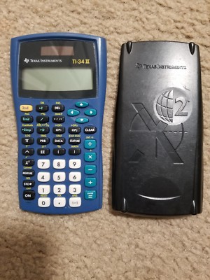 Texas Instruments TI-34 II Explorer Plus Scientific Calculator W/ Cover ...