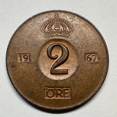 1967 Sweden 2 Ore - Coin #C-030 | eBay