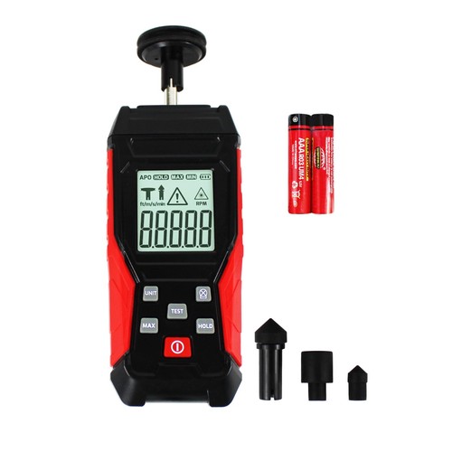 HFS(R) Digital Tachometer Contact Type 2in1 Rotational Speed Meter ...