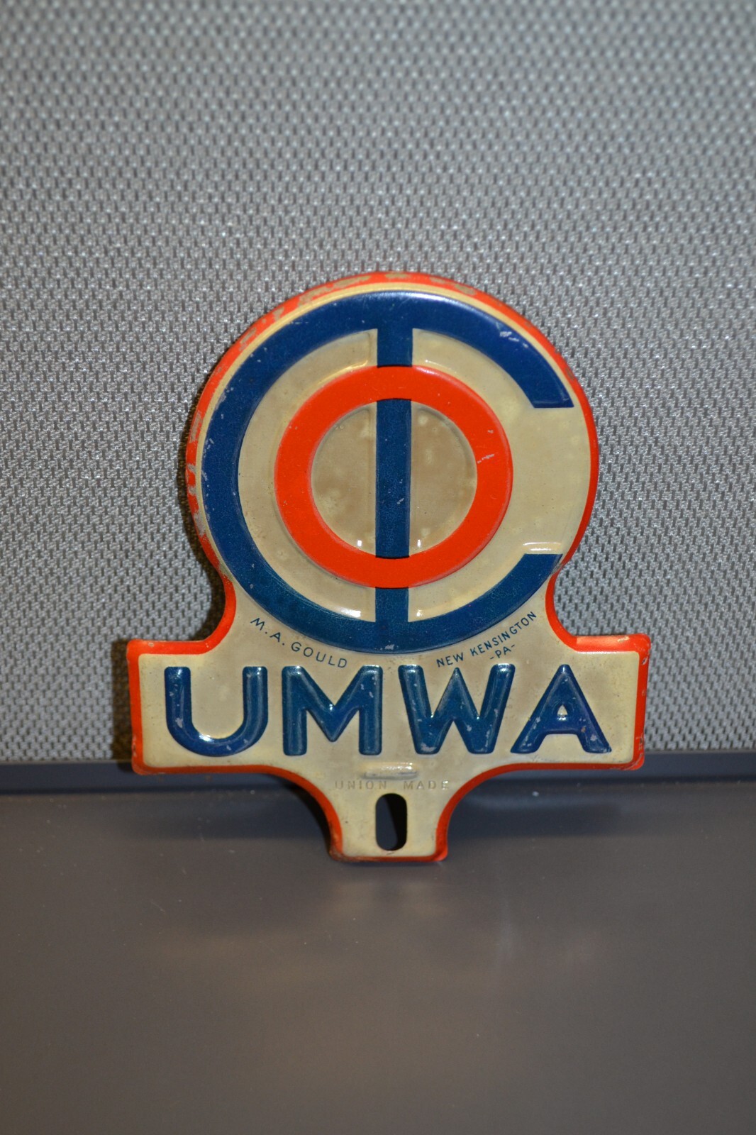 UMWA (United Mine Workers of America) Tag Topper New Kensington PA ...