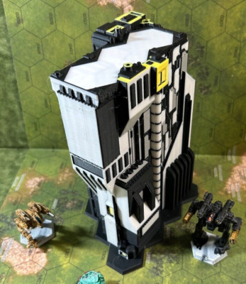 Commercial Tower w/ Hex Base, Tabletop War Game Terrain 6mm scale | eBay