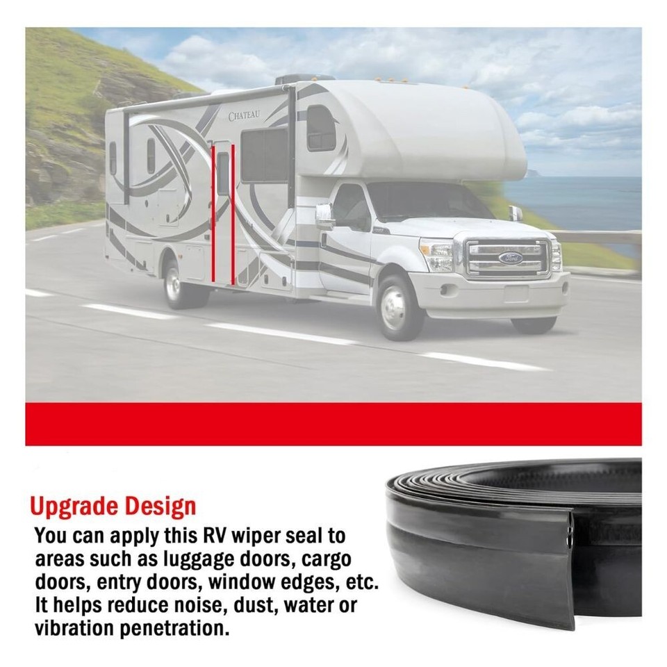 Rv Slide Out Seal Rubber Wiper Rubber Camper Weather Stripping Clip ...