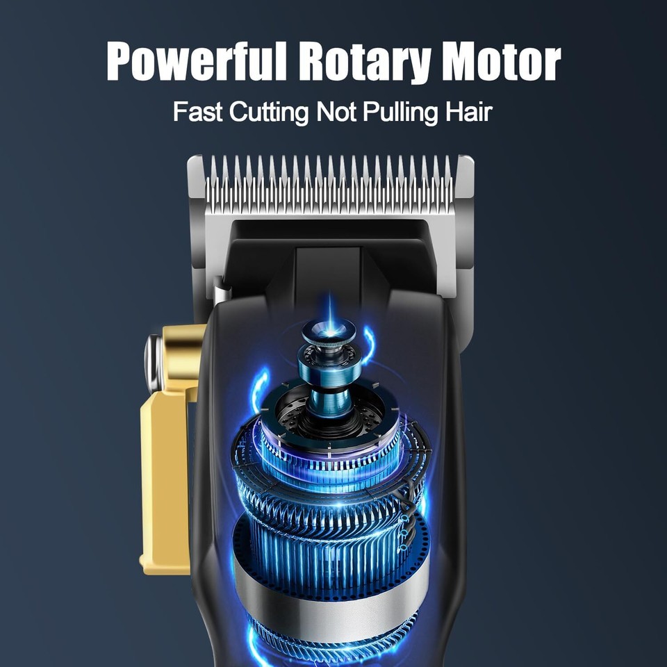 HIENA PRO Hair Clippers for Men T Liners Trimmer Set, Black Gold Set | eBay