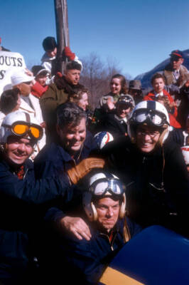 Stanley Benham Art Tyler Etc Usa Olympic Bobsled Team 1956 Old Photo 11 ...