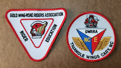 2 GWRRA Patches - GOLD WING ROAD RIDERS ASSOCIATION - Triangle Wings ...