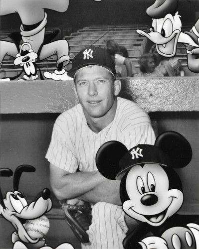 Mickey Mantle Photo New York Yankees 8x10 1951-1968 Mickey Mouse Donald ...