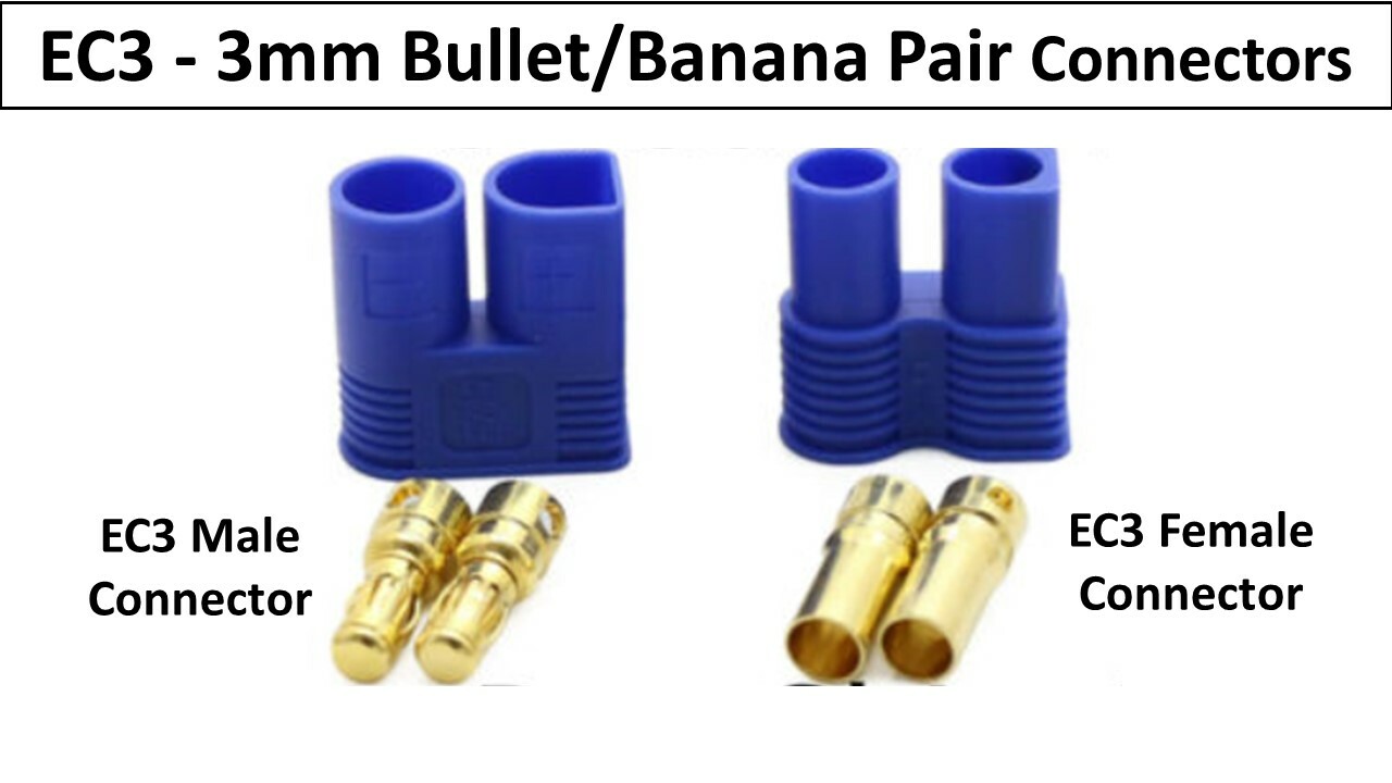EC2 EC3 EC5 EC8 Connectors Male Female Pairs Plugs Socket lipo Battery ...