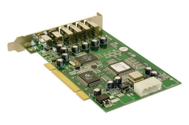 Adaptec 2x Firewire & 4x USB 2.0 PCI Card with Molex 12V Power Booster ...