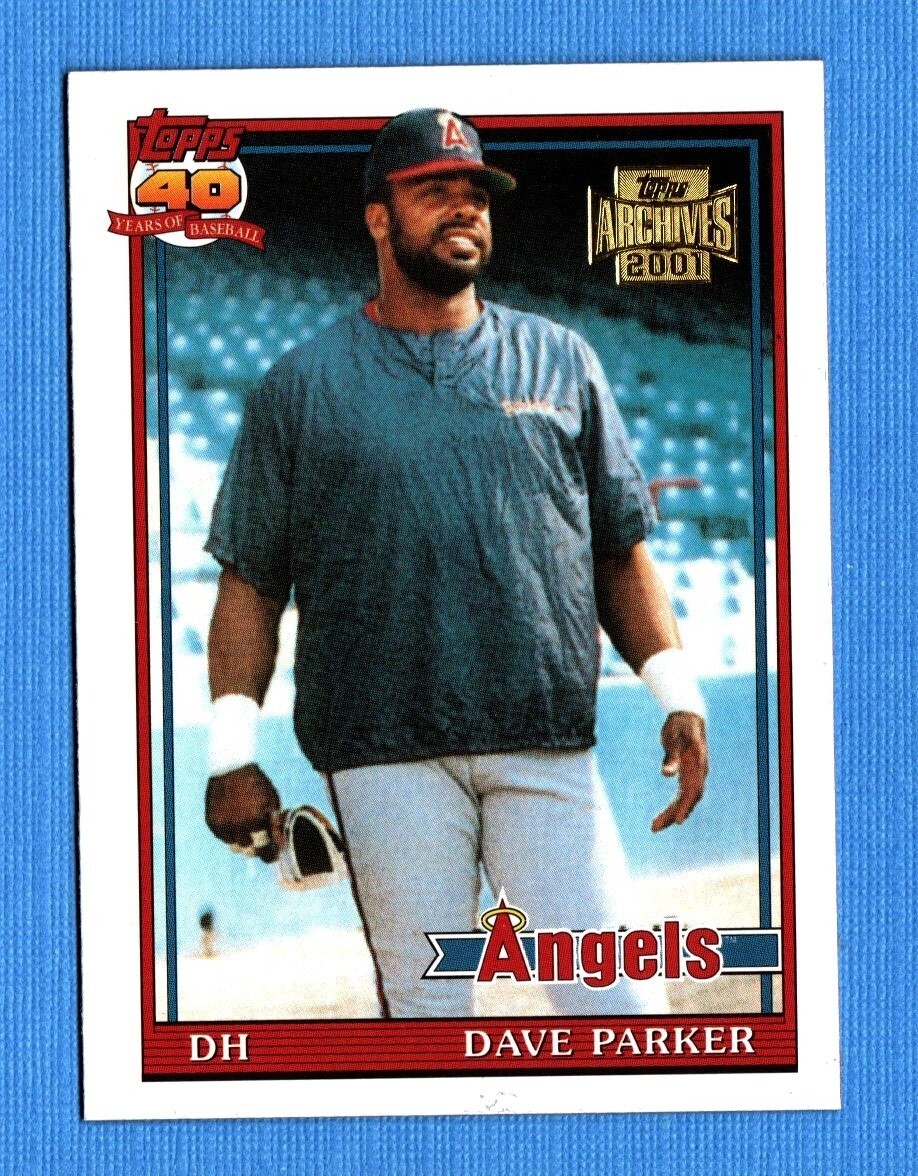 2001 Topps Archives #383 Dave Parker California Angels 1991 | eBay
