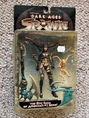 VINTAGE 1998 MCFARLANE SERIES 11 DARK AGES SPAWN THE SKULL QUEEN ACTION ...