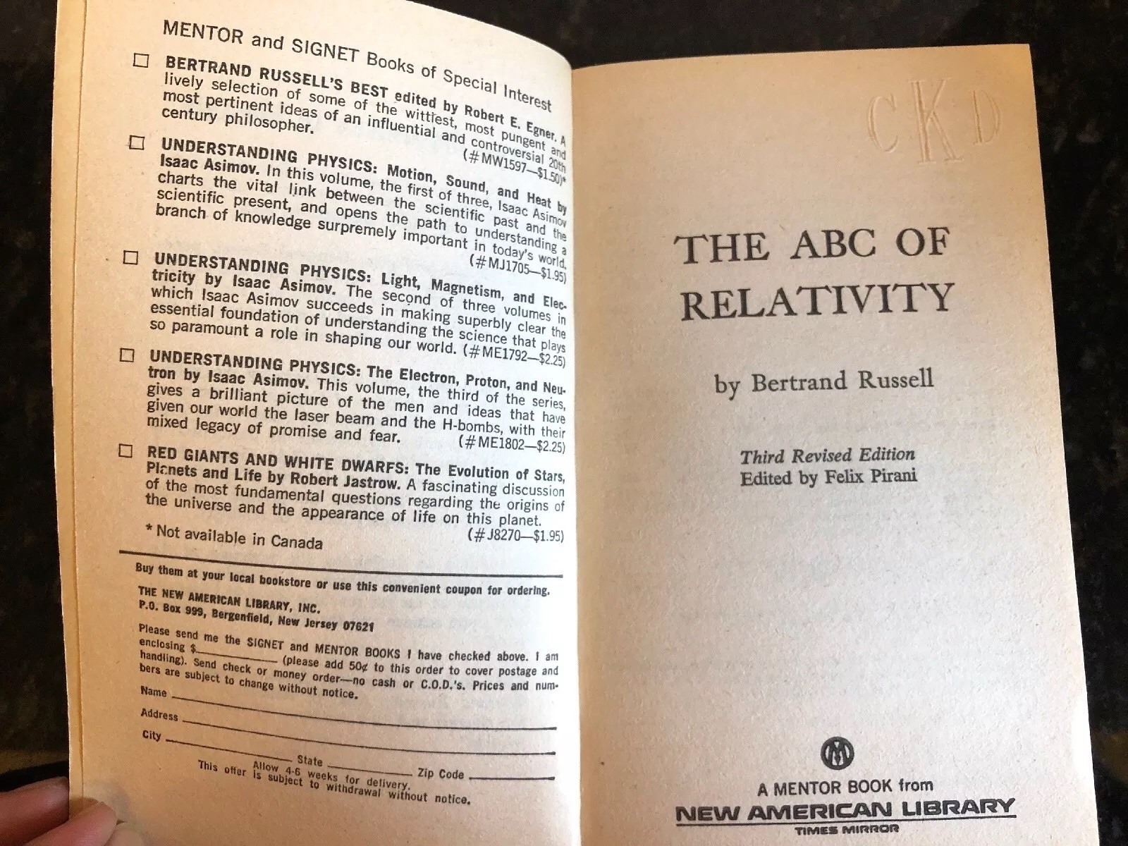 Books On Relativity - General Relativity - The ABC Of Relativity | eBay