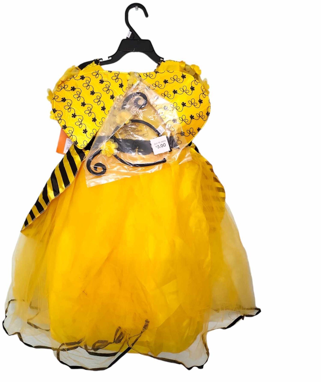Hyde and Eek Toddler SWEET BEE Costume Dress with Wings Headband Size ...