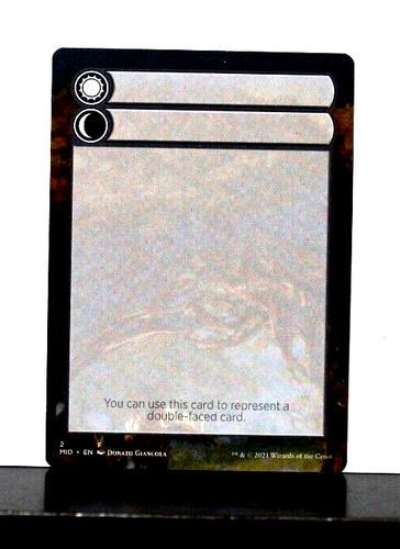 2021 MTG-DOUBLE-FACED HELPER CARD #2 INNISTRAD MIDNIGHT HUNT | eBay