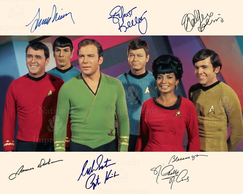 Entire Star Trek Original Cast 1960's Autographed 8x10 Photo Kirk Spock ...