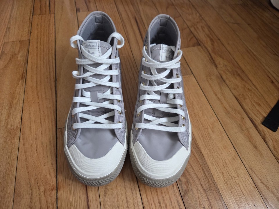 Adidas Mid-High Top Canvas Sneaker Winter Boot Women's 5.5 Grey Beige ...