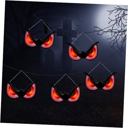 Halloween Decorations Flashing Spooky Eyes Lights, Realistic Light-Up ...