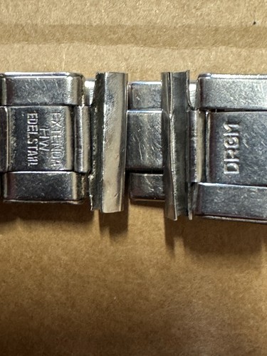 DRGM Germany EXTENDA HW EDELSTAHL Watch Bracelet Strap WW2 Military ...