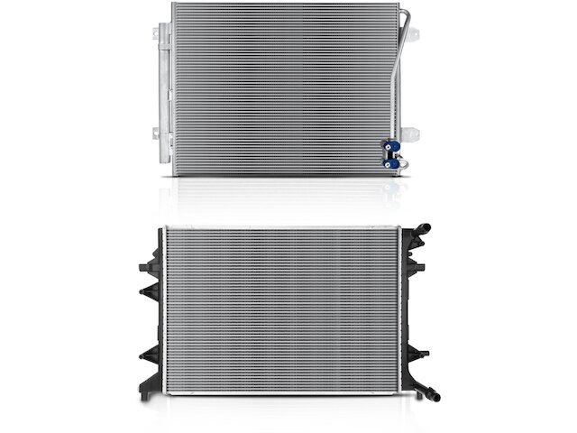 For 2012-2014 Volkswagen Passat Radiator and A/C Condenser Kit APR ...