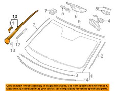 MERCEDES OEM 16-18 Glc300 Windshield-side Molding Left 2536905900 for ...