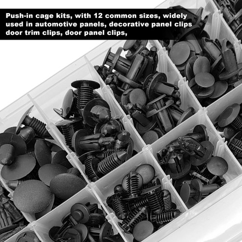 240pcs Car Plastic Push Pin Rivet Fasteners, Car Retainer Clips Plastic ...