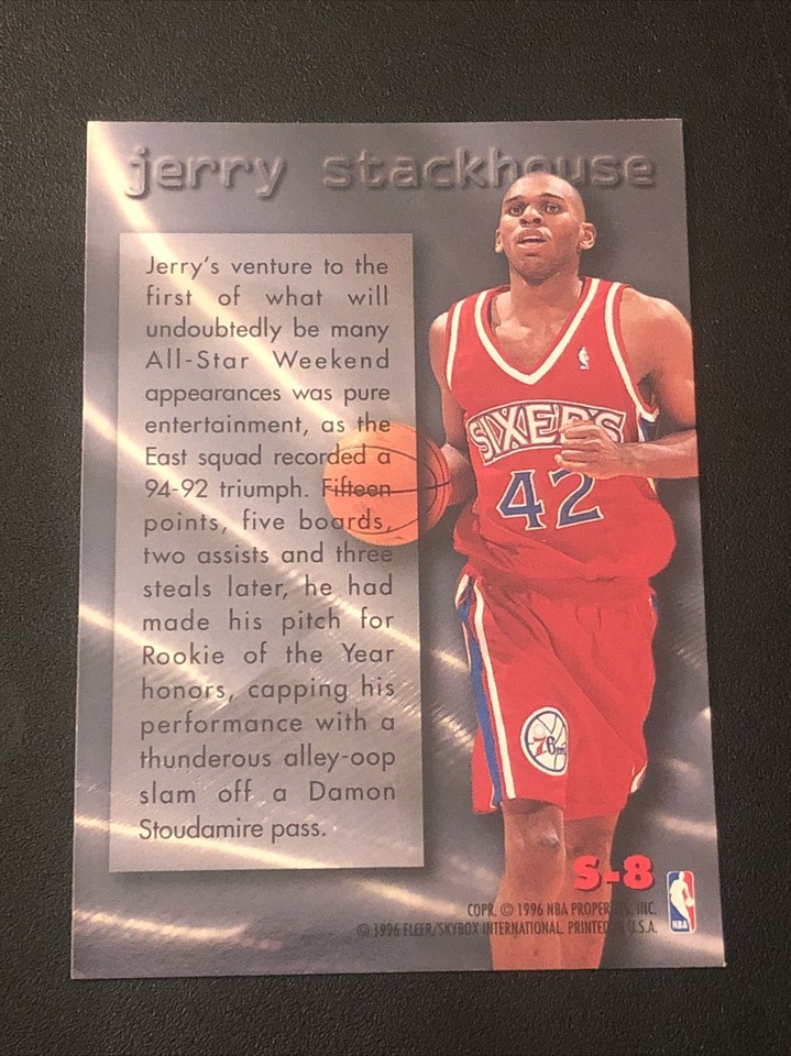 1995-96 Fleer Metal Jerry Stackhouse’s Scrapbook #S-8 | eBay