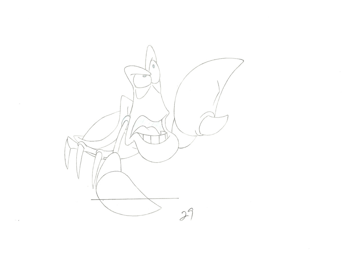 How To Draw Sebastian From The Little Mermaid