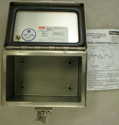 Hoffman A6044CHNFSS Hinged J-Box 6" x 4" x 4" Stainless Steel | eBay