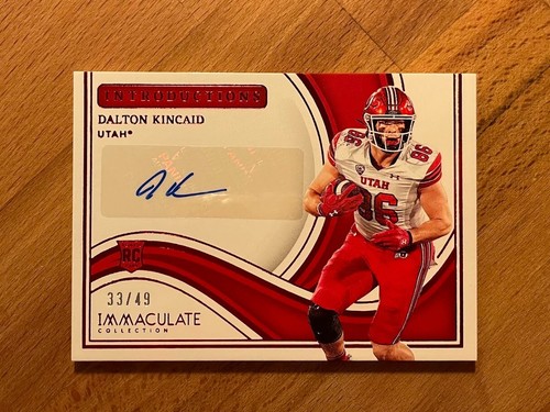 2023 Immaculate Collegiate Introductions Ruby /49 Dalton Kincaid Rookie ...