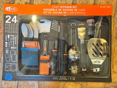 Outdoors Camp Kitchen Kit Set,GSI 24 Pieces With Carry Case NEW | eBay