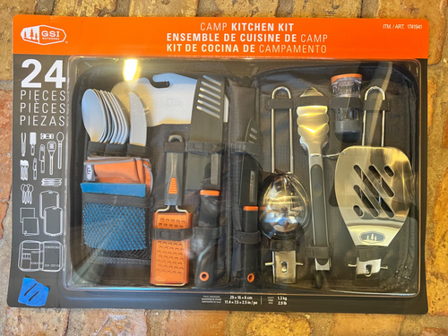 Outdoors Camp Kitchen Kit Set,GSI 24 Pieces With Carry Case NEW | eBay